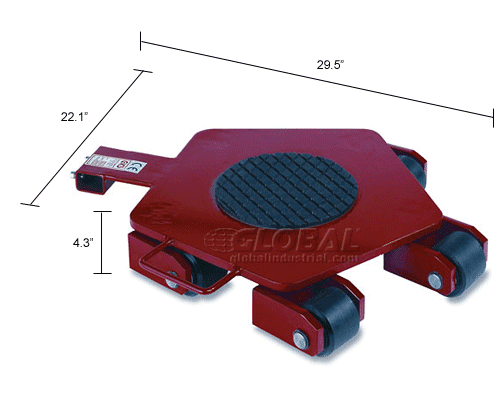 GKS Perfekt® 6-10240 Rotating Multi-directional Machine Dolly 8800 Lb. Cap.