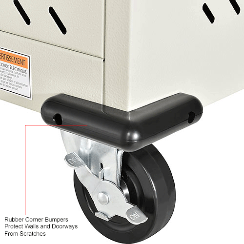 Global Industrial™ Mobile Charging Cart for 12 Chromebooks and Tablets ...