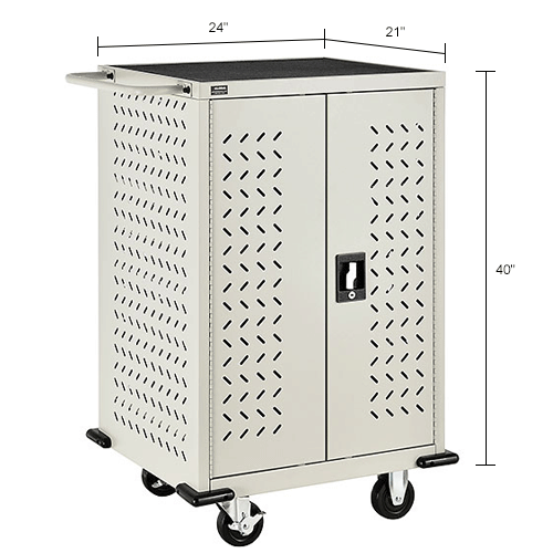 Global Industrial™ Mobile Charging Cart for 12 Chromebooks and Tablets ...