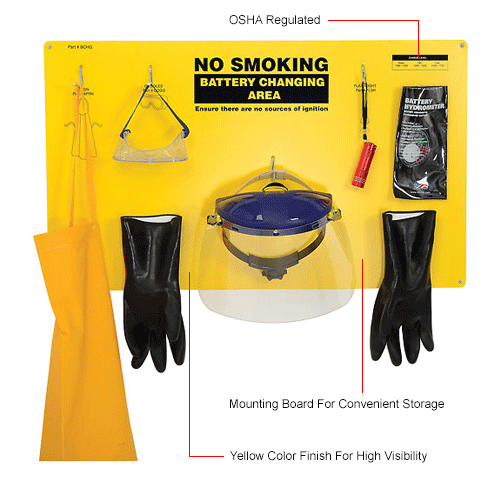 Ideal Warehouse Forklift Battery PPE Protective Handling Kit 70-1170 ...