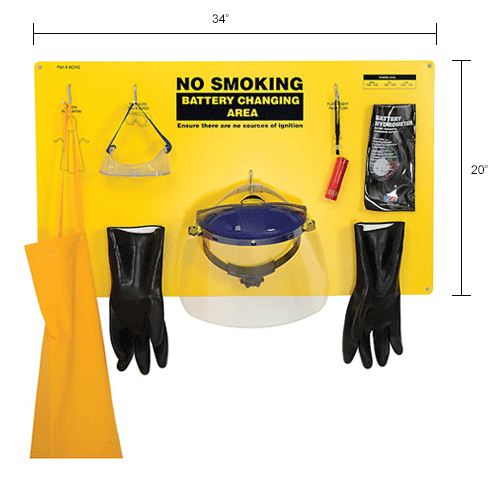 Ideal Warehouse Forklift Battery PPE Protective Handling Kit 70-1170