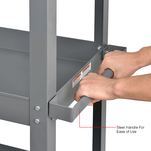 Global Industrial® Steel Shelf Truck w/5 Shelves, 800 lb. Capacity, 30 ...