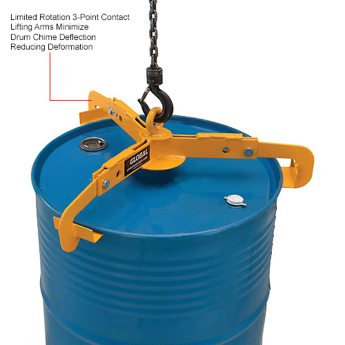 Global Industrial™ Open & Closed Head Drum Lifter 1000 Lb. Capacity