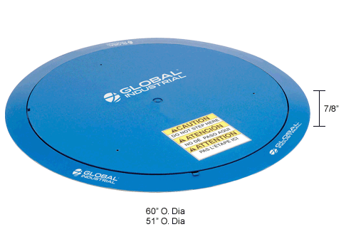 Global Industrial™ Pallet Carousel & Skid Turntable, 51" Dia., 4000 Lb ...