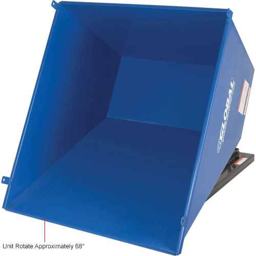 Global Industrial™ Steel Self-Dumping Forklift Hopper W/Bump Release, 1 ...