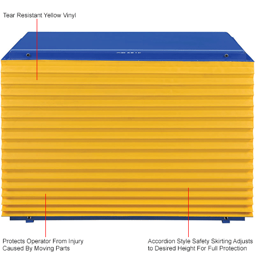 Global Industrial™ Bellows Package For 48" x 36" Power Scissor Lift Tables