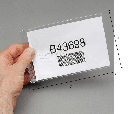 Self Adhesive Label Holder 6"W X 4"H (50 pcs/pkg) | 990125 ...