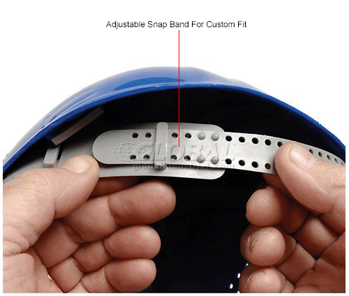 ERB™ 19116 Vented 4-Point Suspension Bump Cap, Blue