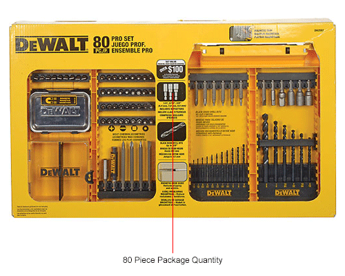 DeWALT® Pro Drilling/Driving Set DWAMF1280, 80 Pieces | B1035745 ...