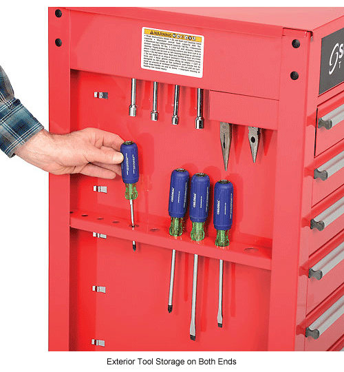 Sunex Tools 8057 34-1/2"W X 20"D X 39-1/2"H 6 Drawer Red Tool Cabinet W ...