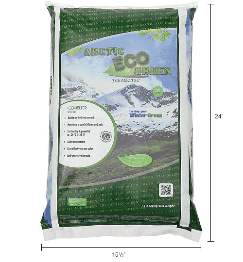 Xynyth Arctic ECO Green Icemelter 44 lbs./Bag - 49 Bags/Pallet