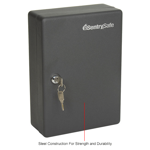 SentrySafe 25 Key Capacity, Key Box, Key Lock, 7-7/16"W x 3-7/16"D x 9 ...