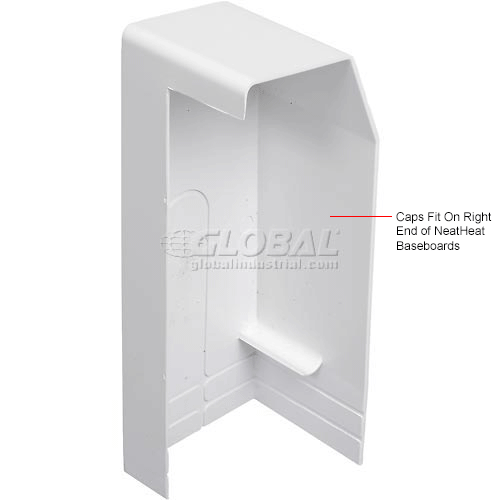 Neatheat Right End/Wall Cap - Hot Water Hydronic Baseboard Cover - NHR