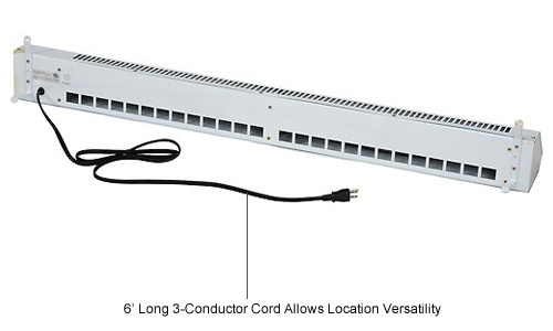 TPI Portable Baseboard Plug In Heater, 1500W, 120V