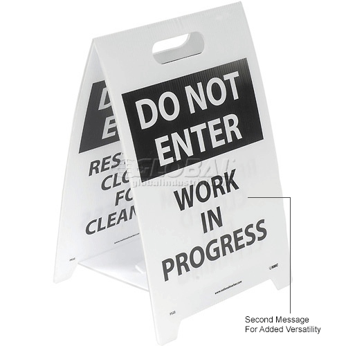 Floor Sign - Do Not Enter Restroom Closed For Cleaning