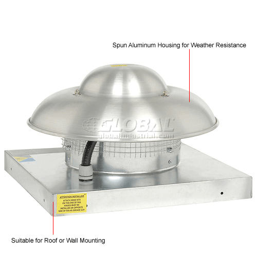 Continental Fan RMD-10-11 Axial Exhaust Fan 500 CFM