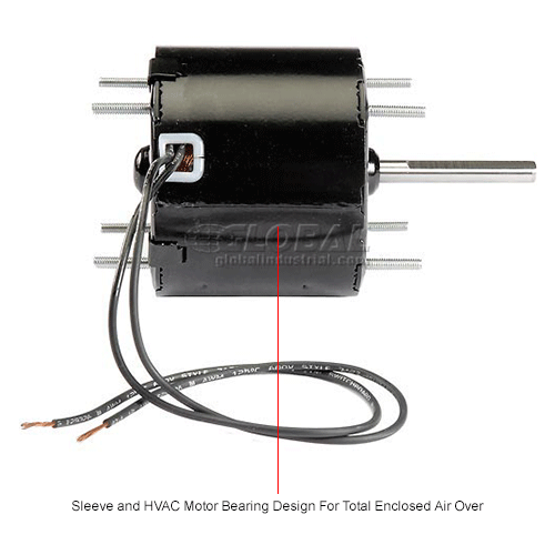 Fasco D132, 3.3" Shaded Pole Open Motor - 115 Volts 1500 RPM