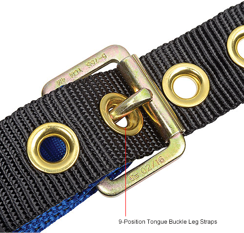 FallTech® 7016 Contractor 1-D Full Body Harness, 1 Back D-ring, Size UniFit