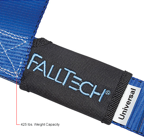 FallTech® 7016 Contractor 1-D Full Body Harness, 1 Back D-ring, Size UniFit