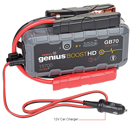 Noco Genius Boost Heavy Duty UltraSafe Lithium Jump Starter, 2000 Amps