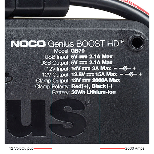 Noco Genius Boost Heavy Duty UltraSafe Lithium Jump Starter, 2000 Amps