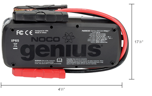 NOCO Genius Boost PRO 3000 Amp UltraSafe Lithium Jump Starter - GB150