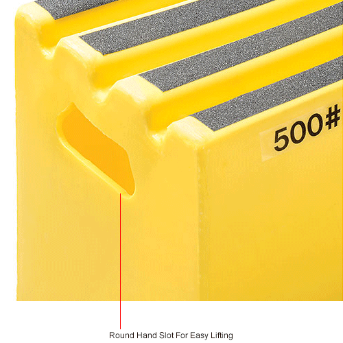 3 Step Plastic Step Stand - Yellow 20"W x 33-1/2"D x 28-1/2"H - ST-3 YEL