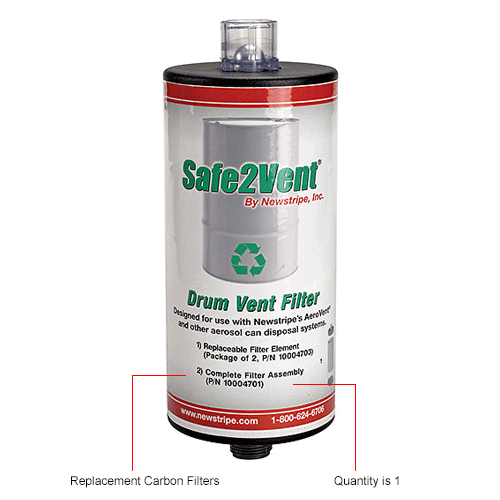 Newstripe Safe2Vent™ Complete Filter Assembly, 10004701