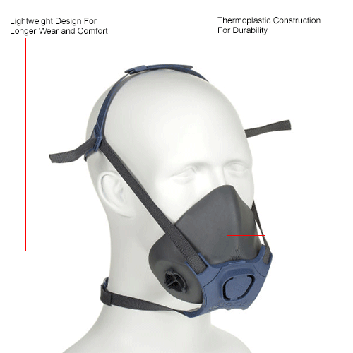 Moldex 7002 7000 Series Half Mask Respirator, Medium