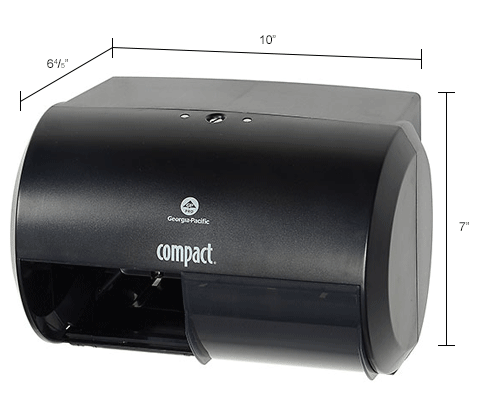 Compact® 2-Roll Side-By-Side Coreless High-Capacity Toilet Paper ...