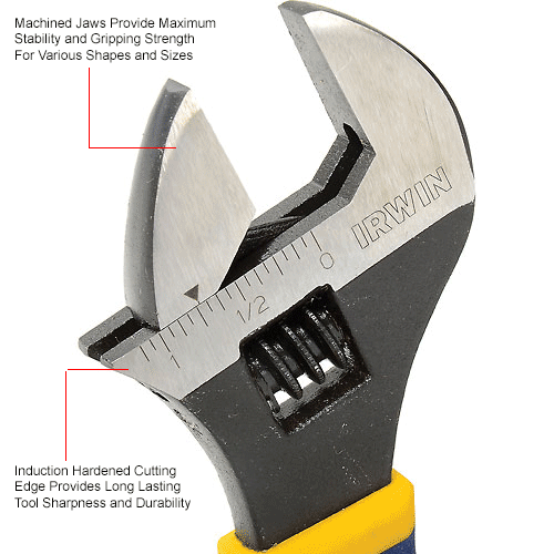 Irwin 2078706 4 PC. 6", 8", 10" & 12" Adjustable Wrench Set In Tray