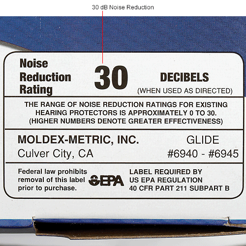 Moldex 6945 Glide® Foam Twist In Earplug, Corded, 100 Pairs/Box