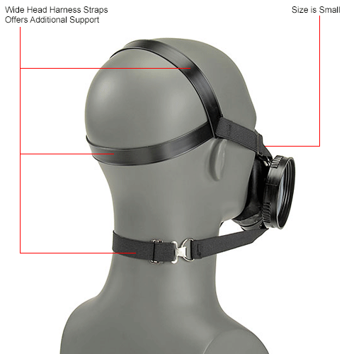 MSA Comfo Classic® Half-Mask Respirator, Small, 808075