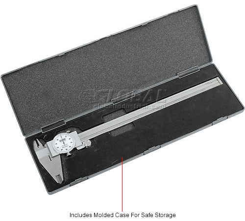 Fowler 52-008-712 0-12" Shockproof Dial Caliper White Dial | B228434 ...