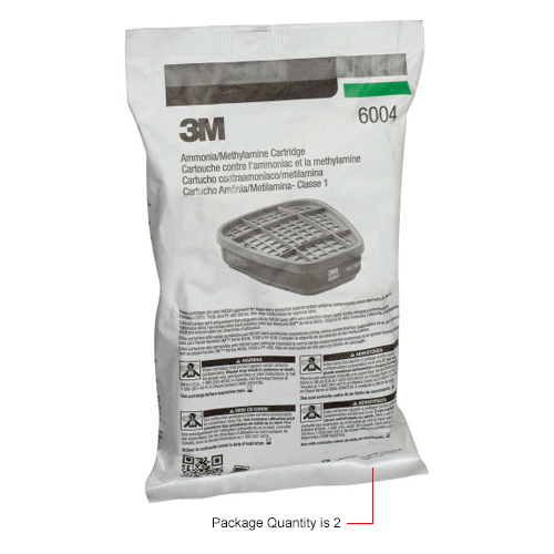 3M™ 6004 Ammonia Methylamine Cartridge, 2/Bag