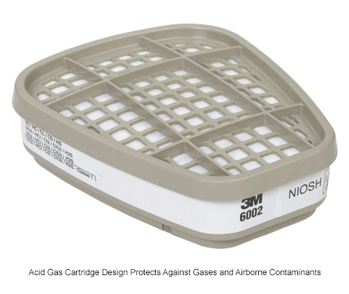 3M™ 6002 Acid Gas Cartridge, 2/Bag