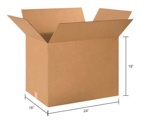Global Industrial™ Cardboard Corrugated Boxes, 24"L x 18"W x 18"H ...