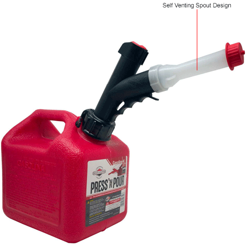 Garage BOSS Press 'N Pour 1 Gallon Gas Can, GB310