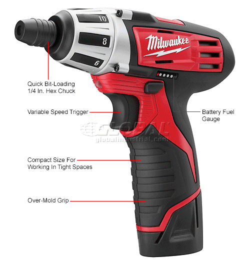 Milwaukee 2401-22 M12 Cordless Screwdriver