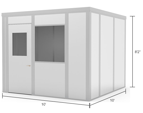Global Industrial™ Modular Inplant Office W/1 Window, Class A, 10'Wx10 ...