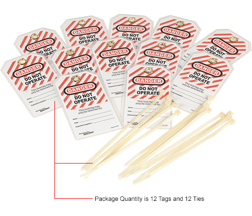 Master Lock® Safety "Do Not Operate" Lockout Tagout Tags, English, 12 ...