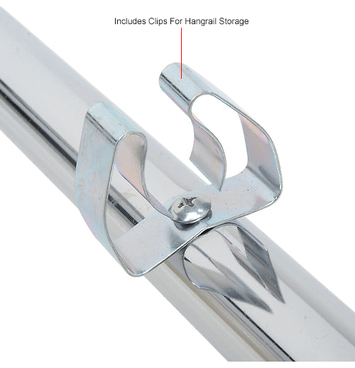 Salesman's Collapsible Portable Clothing Rack RCS/1 - Round Tubing - Chrome