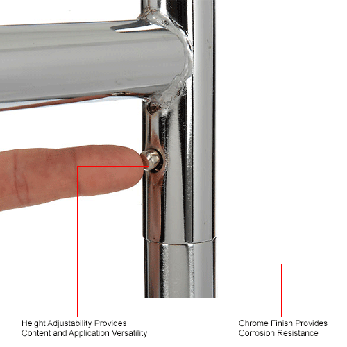 Rolling Z Rack - Heavy Duty Square Tubing (RZ/1) - Chrome Upright ...