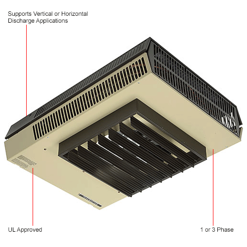 TPI Horizontal/Vertical Discharge Fan Forced Suspended Unit Heater ...