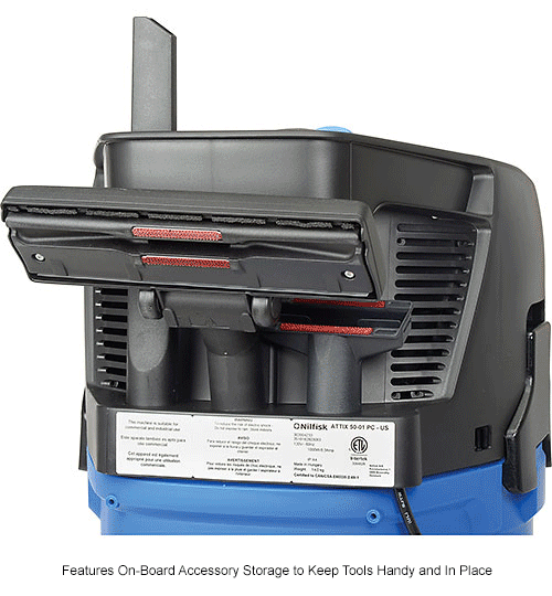 Nilfisk Attix 50 Wet/Dry Vacuum, 12 Gallon Cap.