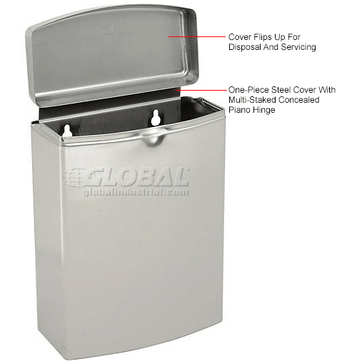 ASI® Roval™ Surface Mounted Sanitary Waste Receptacle - 20852