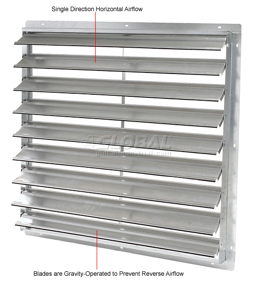 Exhaust Shutter 36" - 556-STD-36-SP