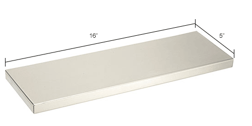 Bobrick® Stainless Steel Shelf - 16"W x 5"D - B295x16