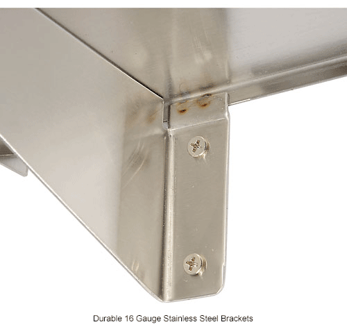 Bobrick® Stainless Steel Shelf - 24"W x 8"D - B298x24
