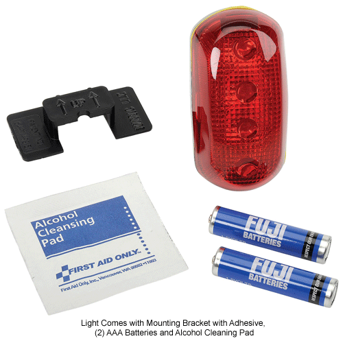 Hard Hat Safety Light, ERB Safety 10031 - Red